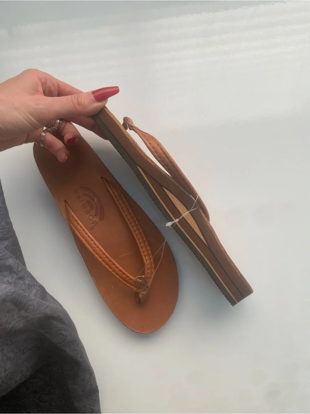 Rainbow | Shoes | Rainbow Brown Leather Womens Thong Sandals | Poshmark